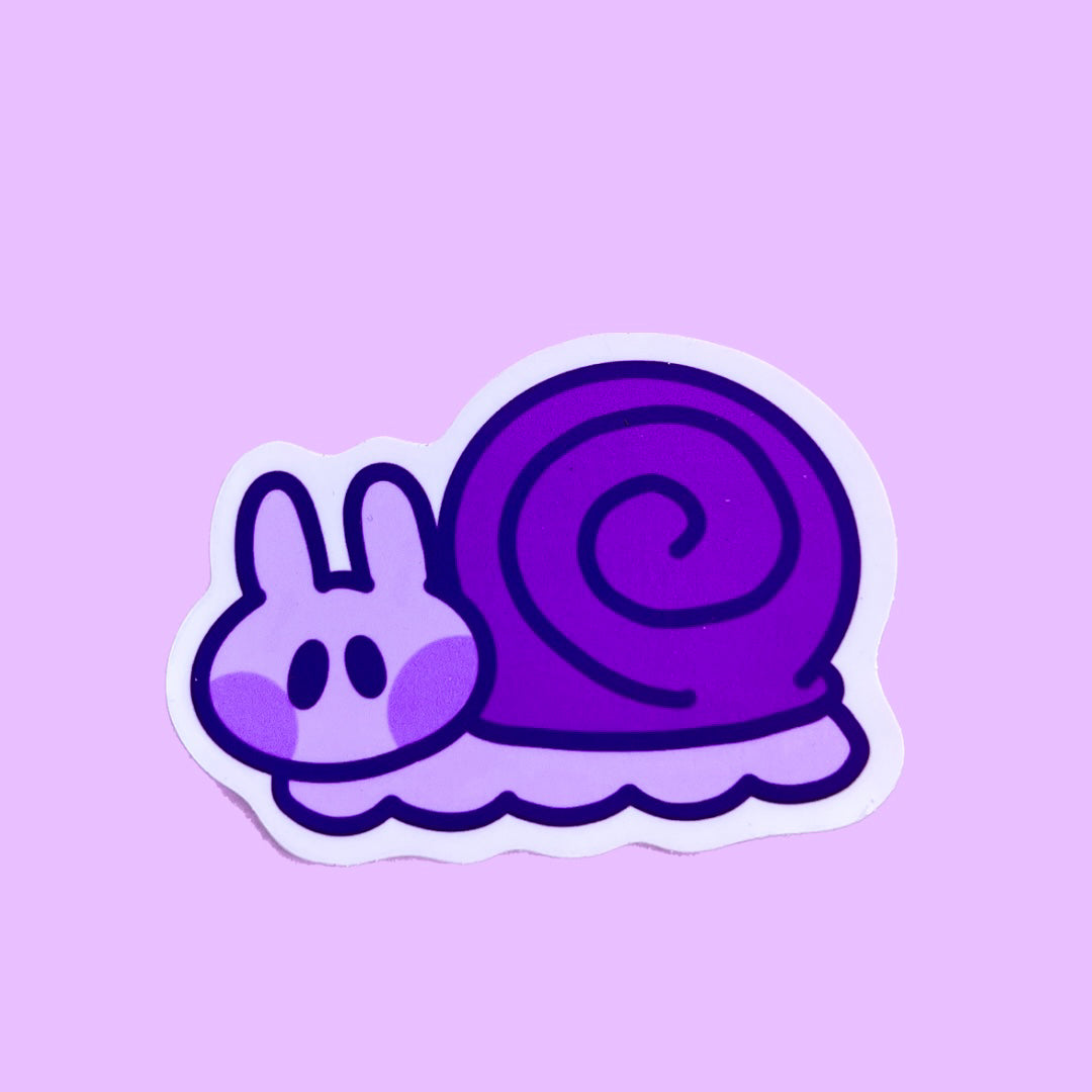 Purple Snail Sticker – MarDeLunaArts